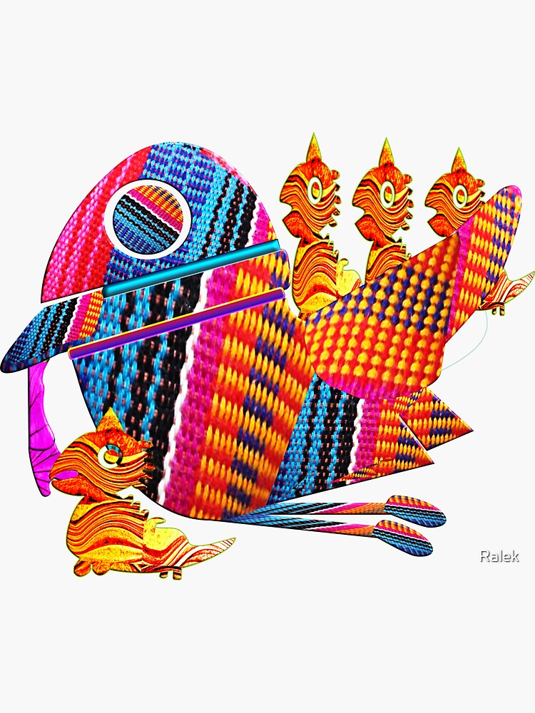 Pegatina «Pájaro mago volando con lindos dinosaurios bebé» de Ralek ...