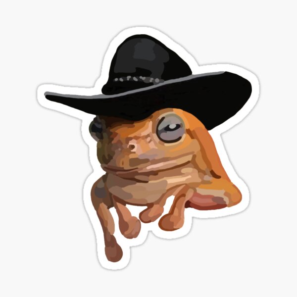 "large cowboy frog" Sticker for Sale by Siv3 | Redbubble