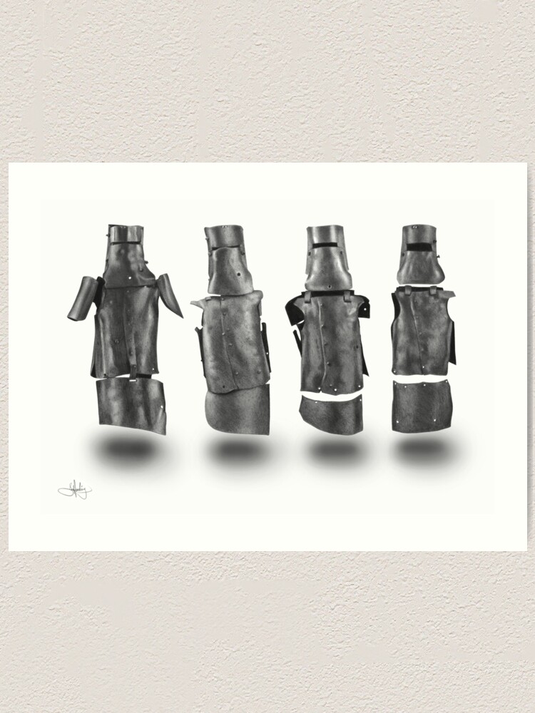 "Kelly Gang Armour drawing" Art Print by RealismDrawing | Redbubble