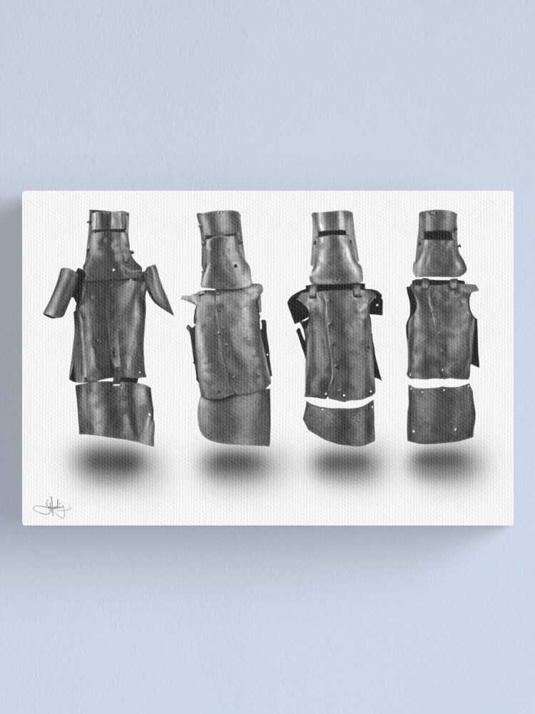 "Kelly Gang Armour drawing" Canvas Print for Sale by RealismDrawing ...