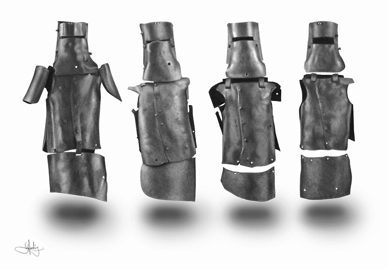 "Kelly Gang Armour drawing" by John Harding | Redbubble