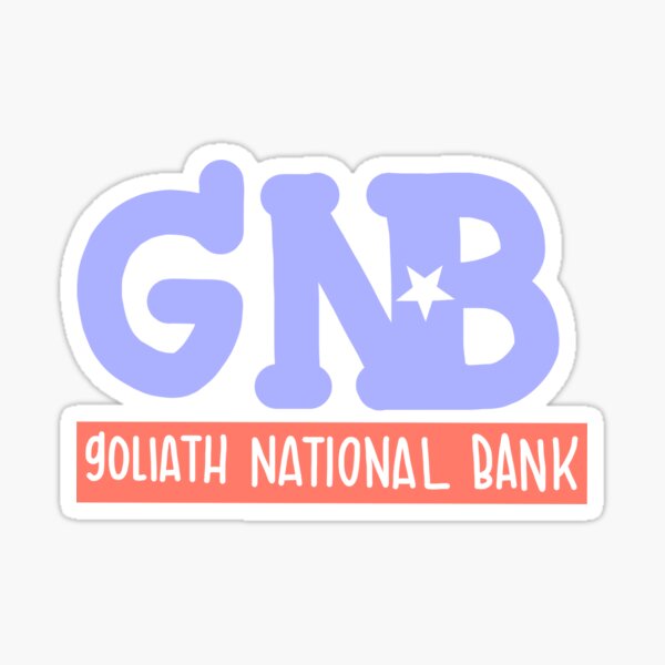How I Met Your Mother Gnb Goliath National Bank Sticker For Sale By Niamhconte Redbubble 