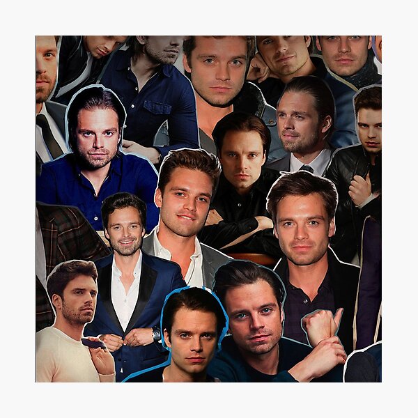 Lámina fotográfica «Mantas para collage de fotos de Sebastian Stan ...
