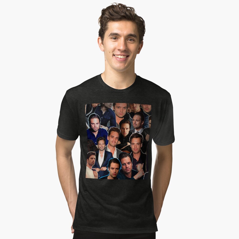 "Sebastian Stan Photo Collage Blankets | Sebastian Stan Photo Collage ...