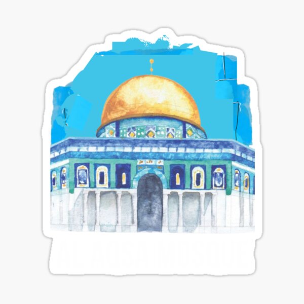 " al aqsa mosque - Free Palestine - Save Gaza" Sticker by RanirO ...