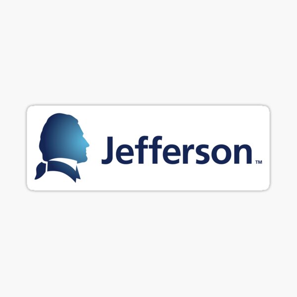 "Thomas Jefferson University" Sticker for Sale by KaleiHelmetag | Redbubble