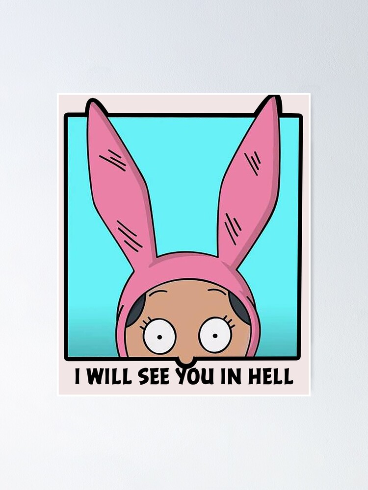 " FUNY i will see you hell" Poster for Sale by RobBengi24 | Redbubble
