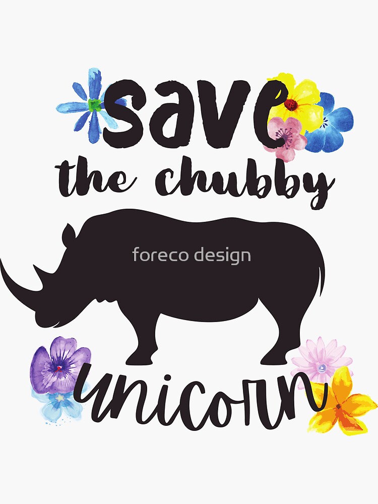 "save the rhinos - rhino conservation" Sticker for Sale by mnomades ...