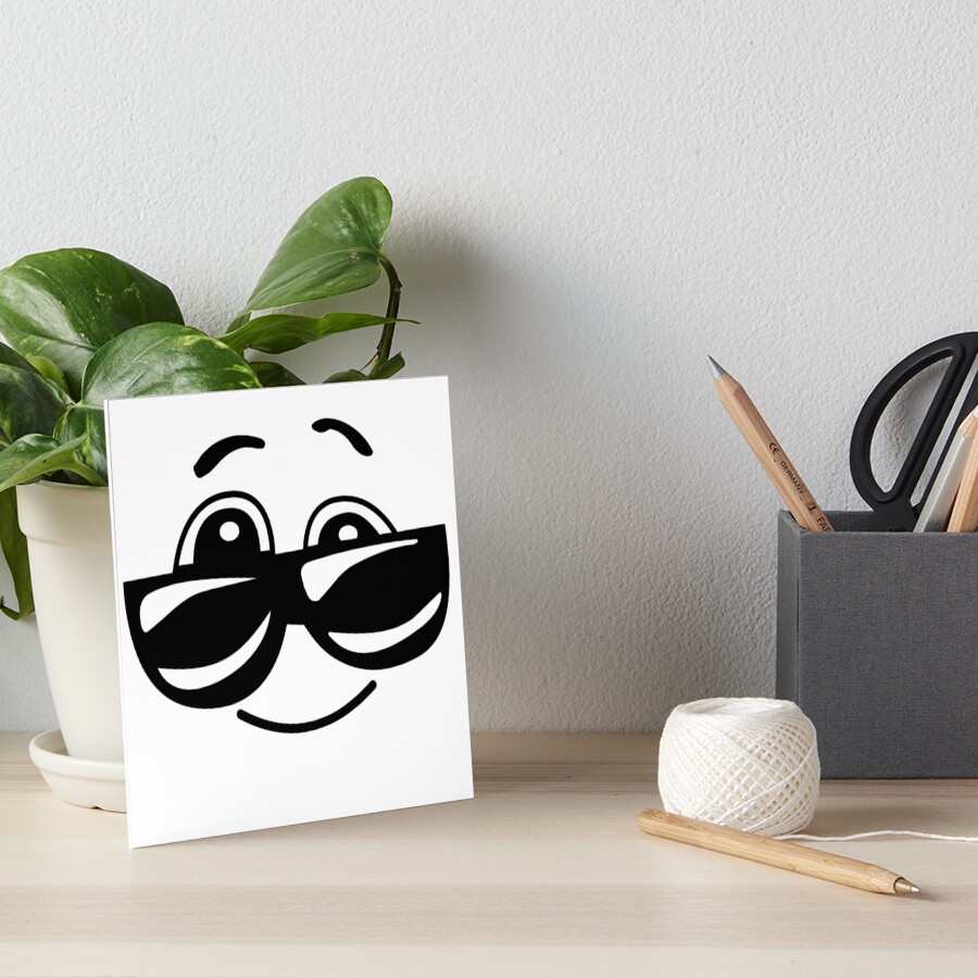 "Roblox Man face" Art Board Print by Kunjtrivedi | Redbubble