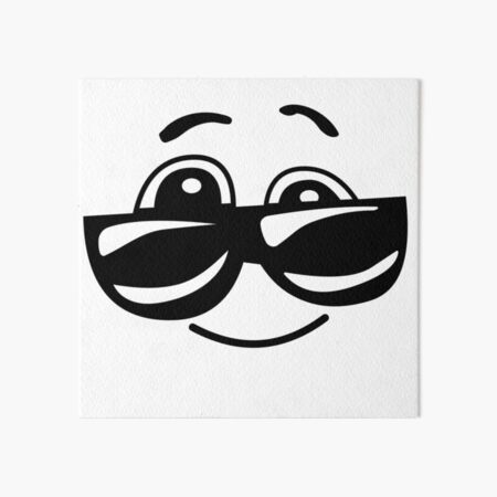 "Roblox Man face" Art Board Print by Kunjtrivedi | Redbubble