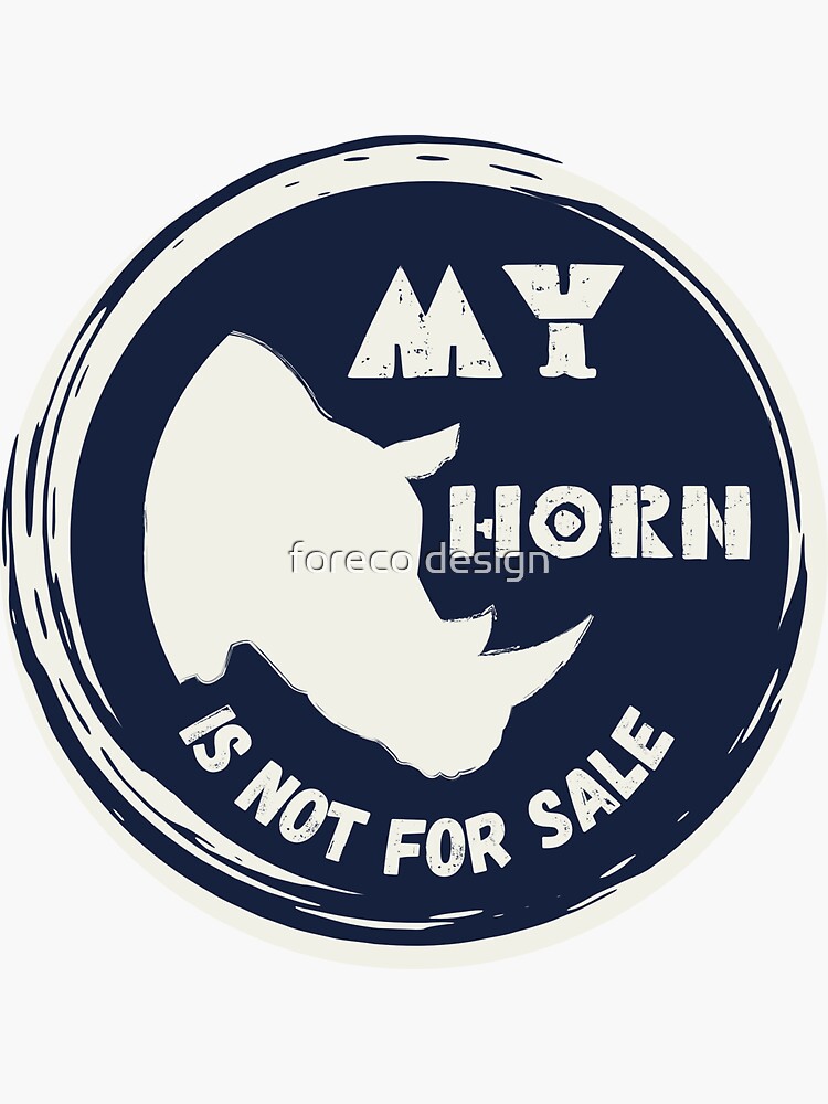 "save the rhinos - rhino conservation" Sticker by mnomades | Redbubble