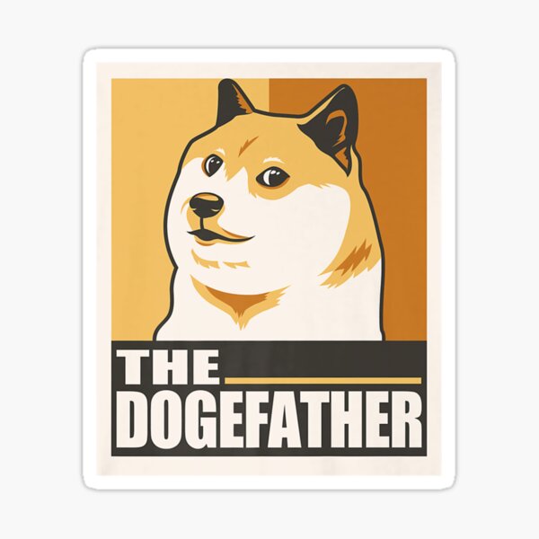 "The Dogefather - DogeCoin - Doge Gift For Fans, For Men and Women ...