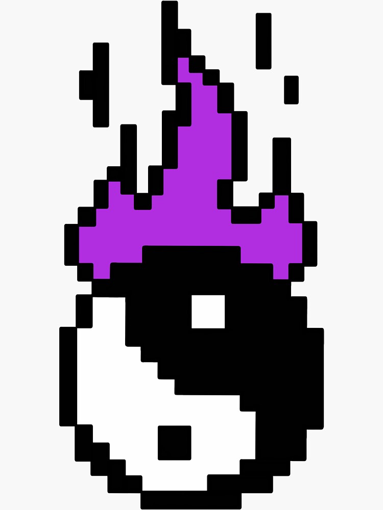 Pegatina «Yin yang pixel art» de VADIMproducts | Redbubble