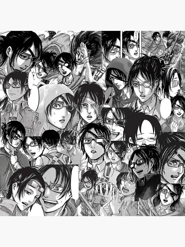 "Hange manga panels" Art Print for Sale by TheGoldenCorgi | Redbubble