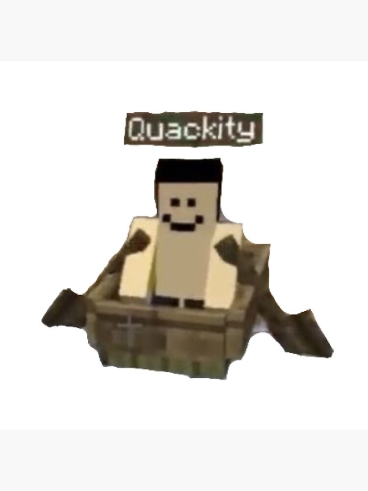 "Quackity Minecraft" Photographic Print by lara-bacchus | Redbubble
