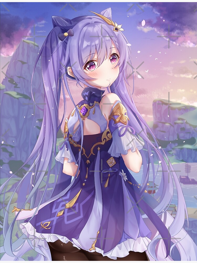 "Keqing Cute looking to you" Poster by iuanime | Redbubble