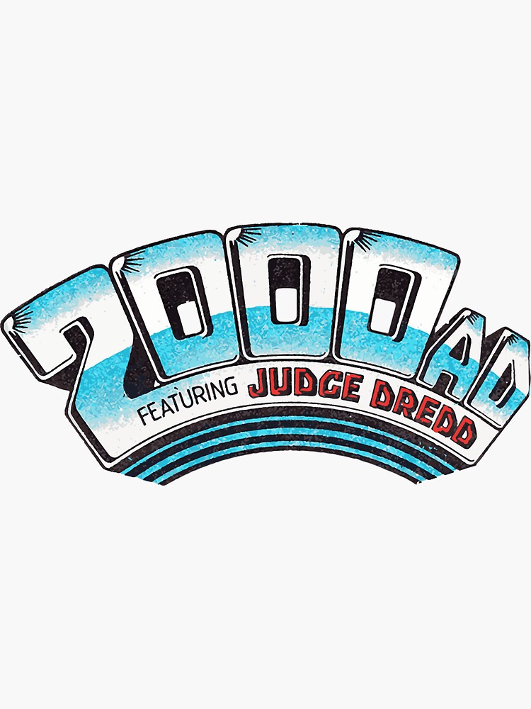 "2000ad Classic Logo" Sticker for Sale by TheGarf | Redbubble