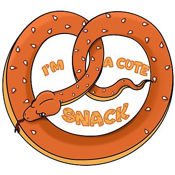 "Cute snake pretzel" Sticker by CeriseArt | Redbubble