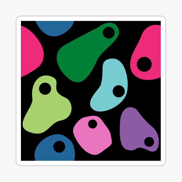 "Amoeba || Birds || Colorful Tags || Graphic Modern Trendy" Sticker for ...