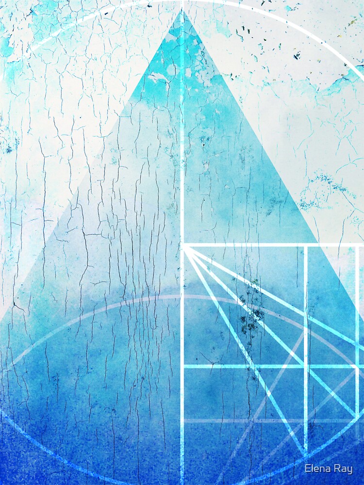 "Blue Space Sacred Geometry" Sticker for Sale by ElenaRay | Redbubble