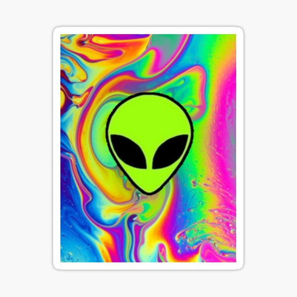 "Alien Rainbow Holographic" Sticker for Sale by wtrees226 | Redbubble
