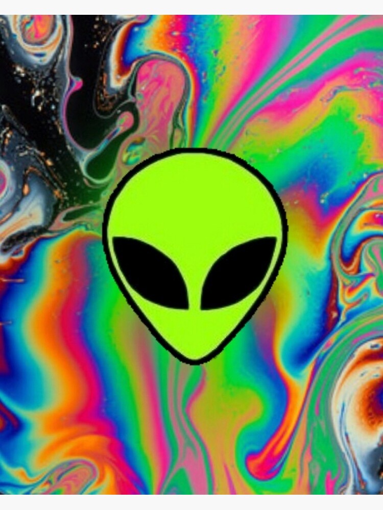 "Alien Rainbow Holographic 2" Poster by wtrees226 | Redbubble