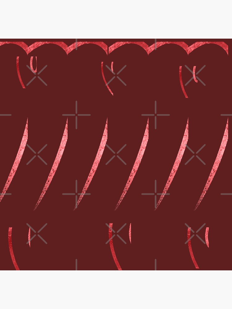 "Colorful lines and Curves in Maroon " Sticker for Sale by Majash ...