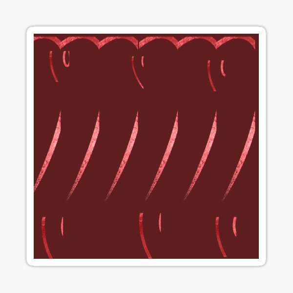 "Colorful lines and Curves in Maroon " Sticker for Sale by Majash ...