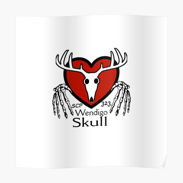 "SCP 323- Wendigo Skull" Poster by Fanficguru | Redbubble