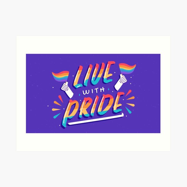 "Live With Pride, LGBT+ Pride Month, LGBT, Pridet, Gay Pride, LGBT Flag ...