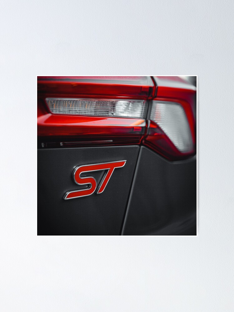 "Focus ST logo" Poster for Sale by autoaddict | Redbubble