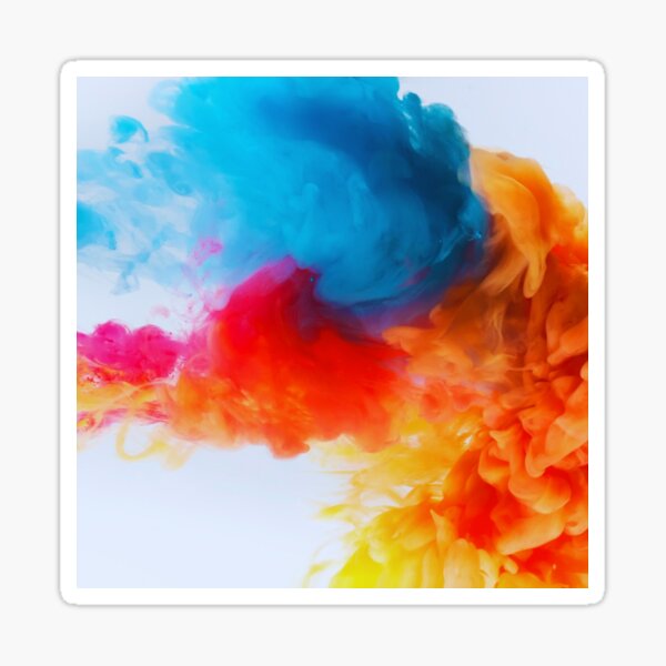 "Colored Smoke" Sticker for Sale by Tropium-Designs | Redbubble
