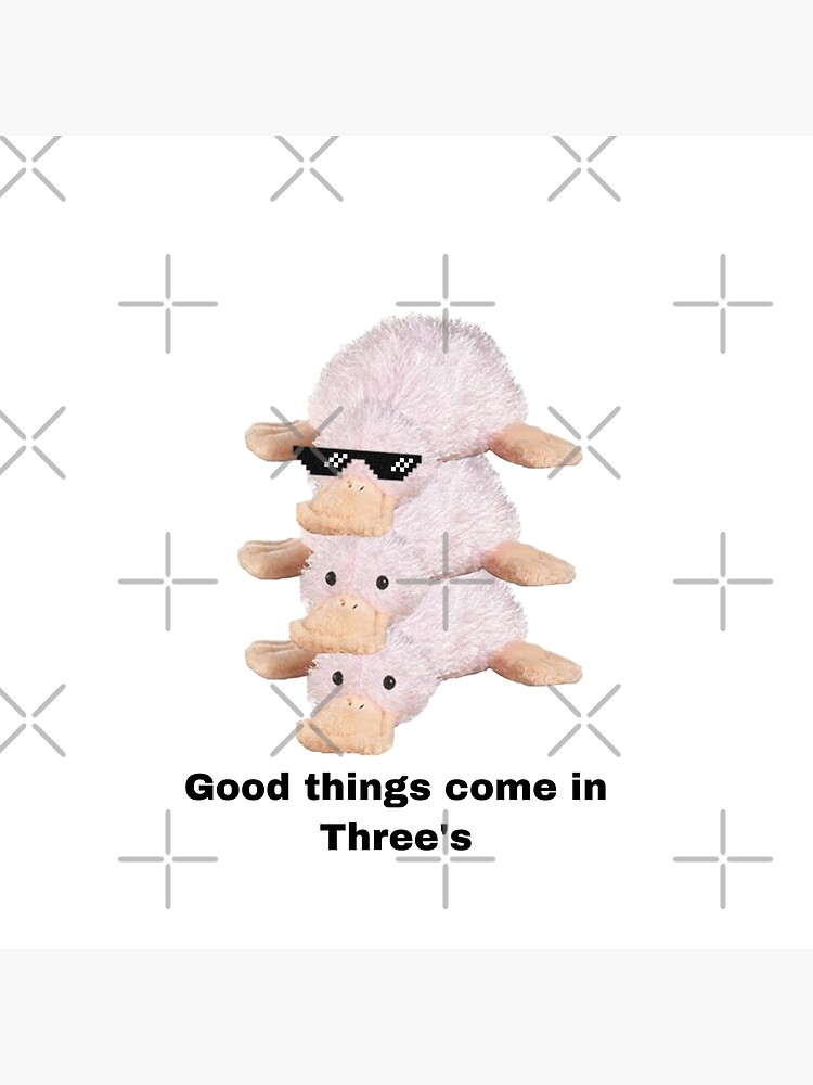 "Webkinz waddles googles good things come in threes meme" Art Print for ...