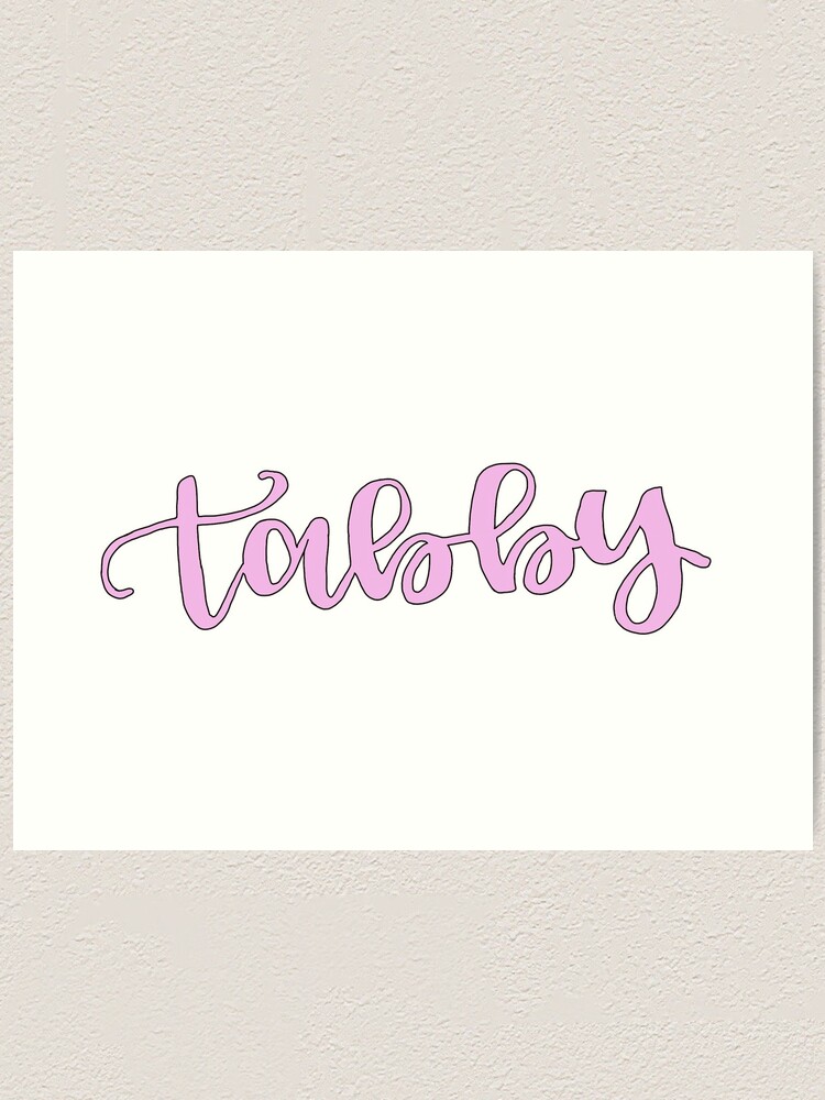 "Light Pink Tabby Name" Art Print for Sale by mloo | Redbubble