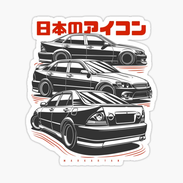 "Japanese icon - Altezza (IS200 / IS300)" Sticker for Sale by ...