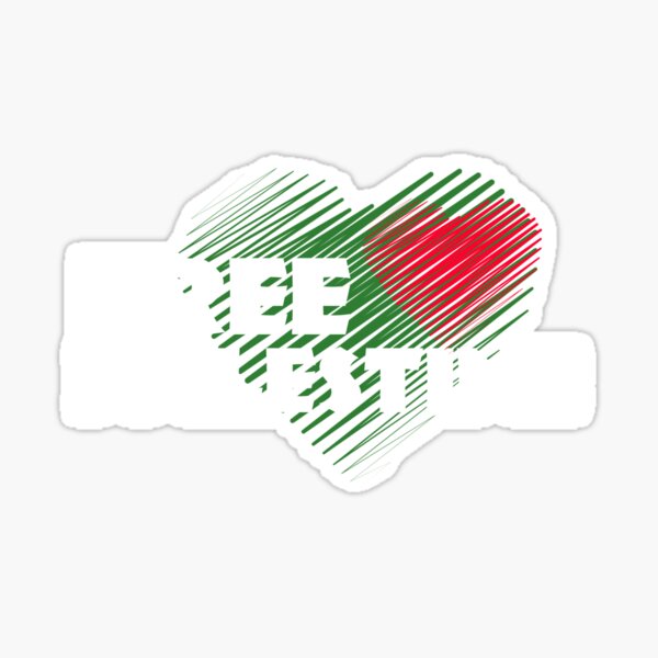 "Free Palestine T-shirt design" Sticker by MissDewi | Redbubble