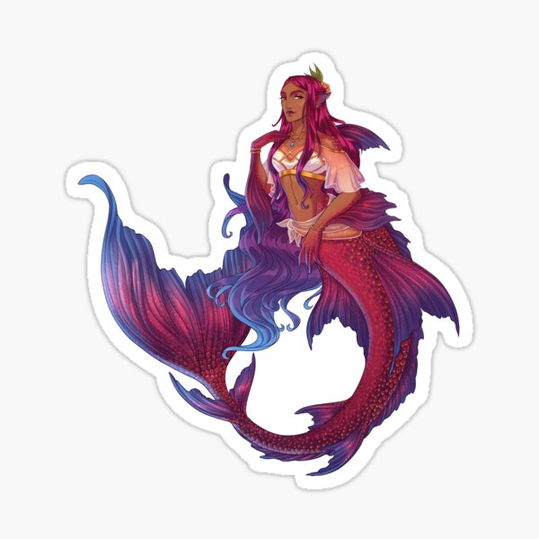 "The Arcana Game - Mermaid Nadia 03" Sticker for Sale by Arcxus | Redbubble