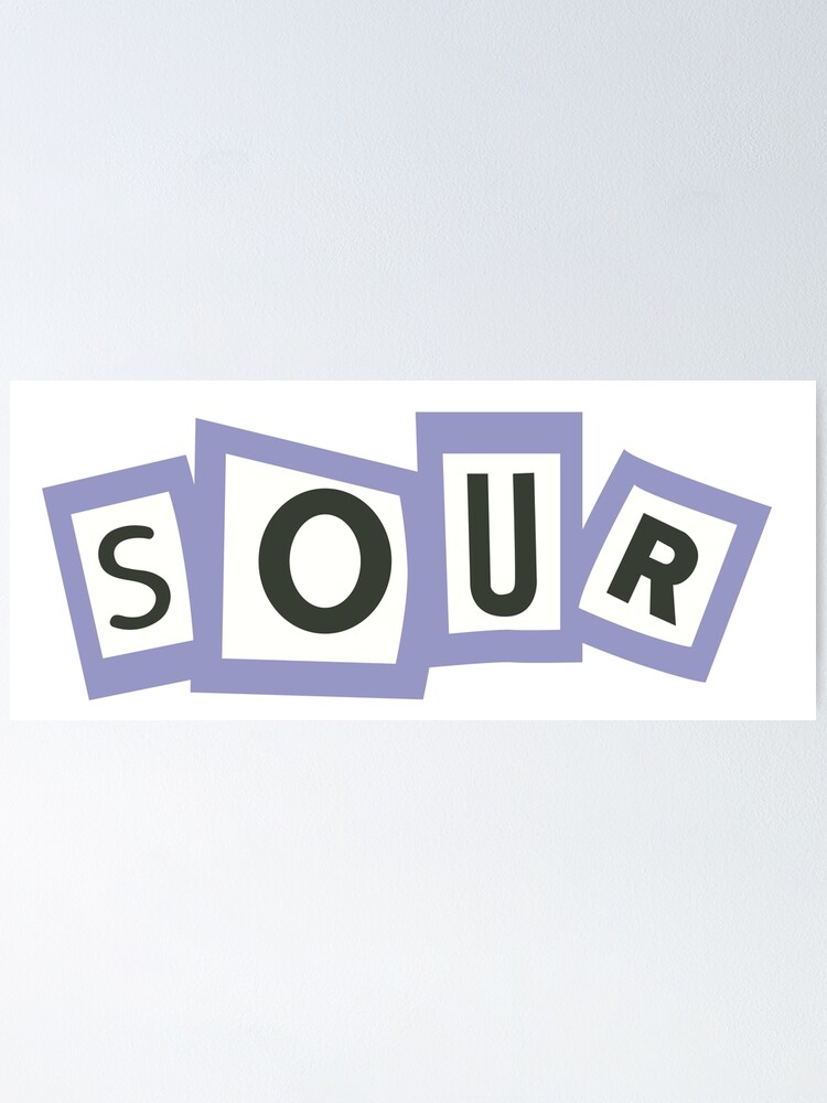 "Sour Album Letter Tiles" Poster for Sale by laughingplace55 | Redbubble