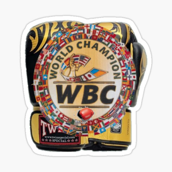 "wbc world champion shirt" Sticker by Aldoralfox | Redbubble