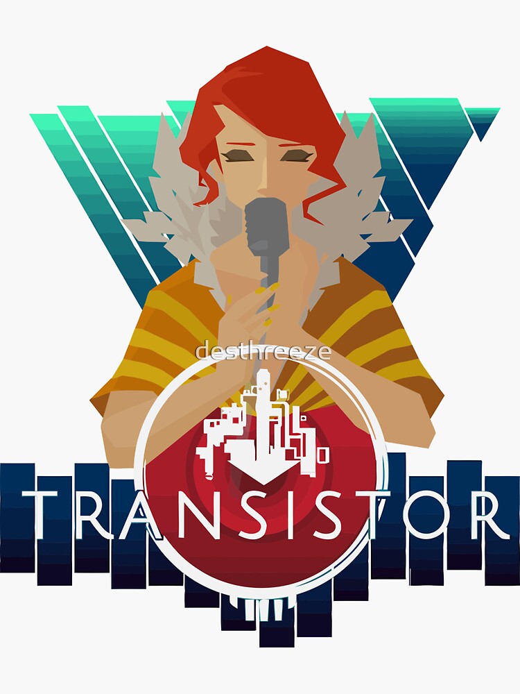 "Transistor red" Sticker by desthreeze | Redbubble
