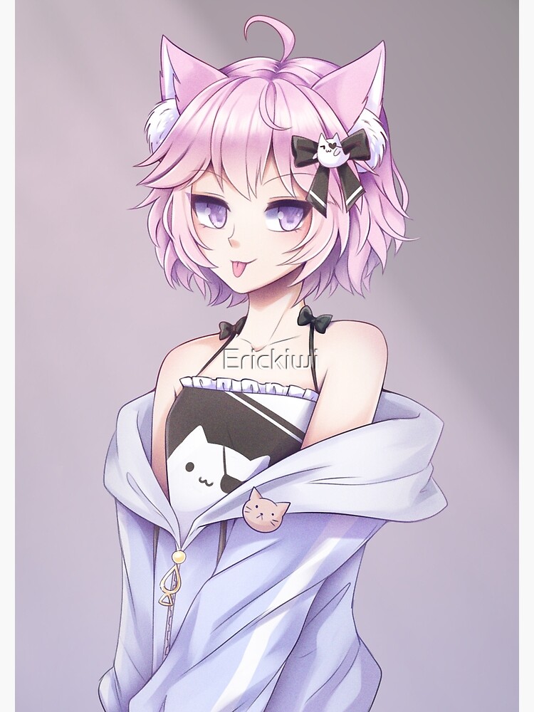 "Vtuber nyanners" Poster by Erickiwi | Redbubble