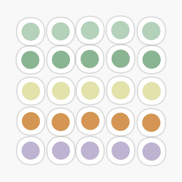 " Aesthetic Bullet Journal Dots" Sticker for Sale by KyaArt | Redbubble
