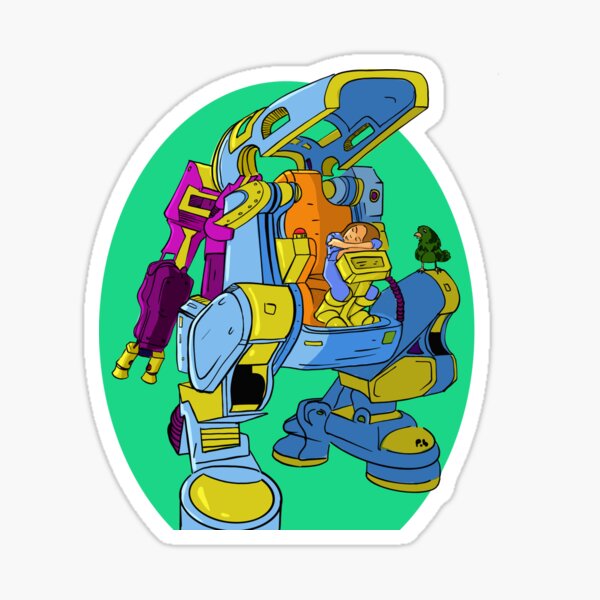 "Mech" Sticker by Fab-io | Redbubble