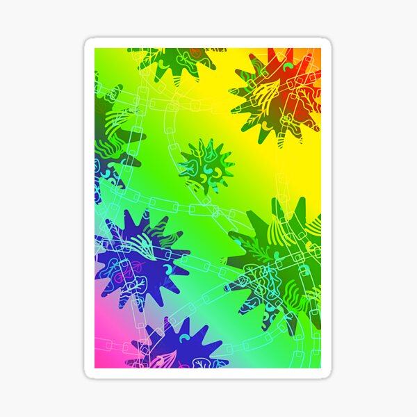 "Amoeba cells" Sticker by Delicarte | Redbubble