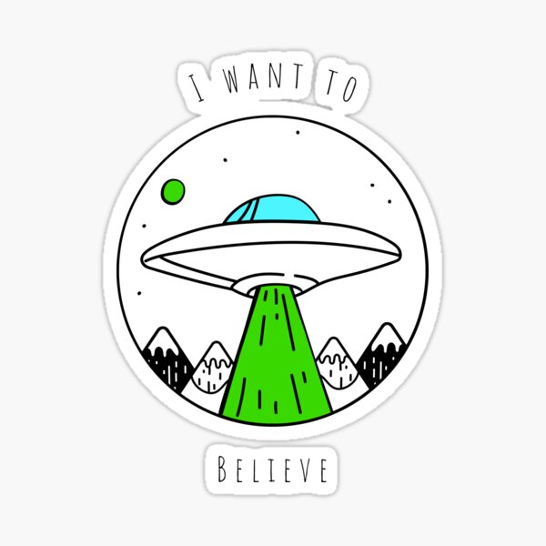 "Aliens! " Sticker for Sale by perrcoast | Redbubble