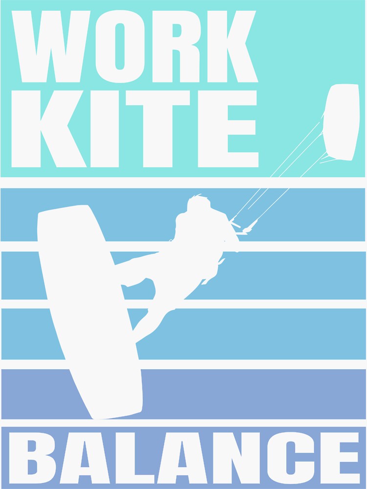 "Kiting Kite Kitesurfing Kite Boarding Flyboarding" Sticker by ...