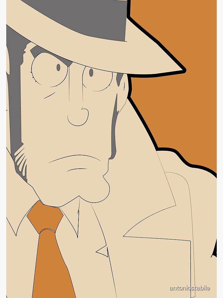 "ZENIGATA - LUPIN 3RD CANVA" Spiral Notebook by antoniostabile | Redbubble