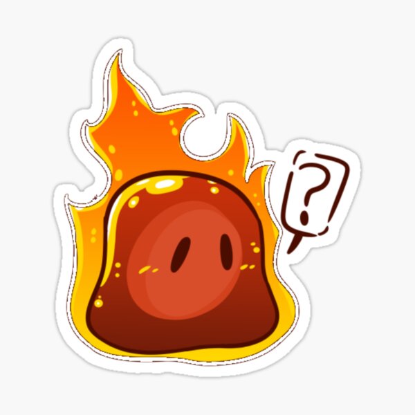 "fire slime" Sticker for Sale by Nodine | Redbubble
