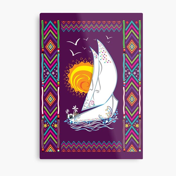 Lámina metálica « en un piso rodeado de símbolos inspirados en la ...