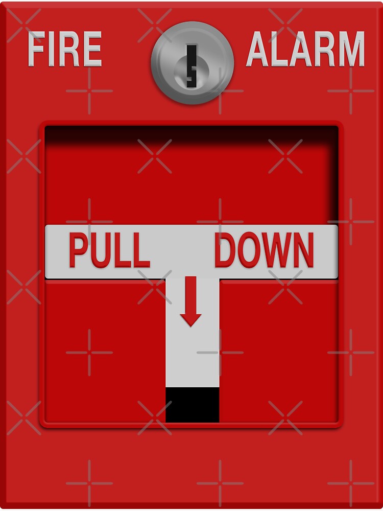 "Fire Alarm Pull Station" Sticker for Sale by FireAtDusk | Redbubble